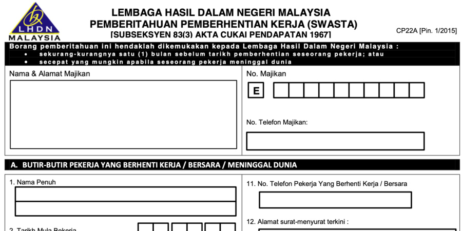 Where do I download LHDN Form CP 21/22/22a/58? | The Vox of Talenox