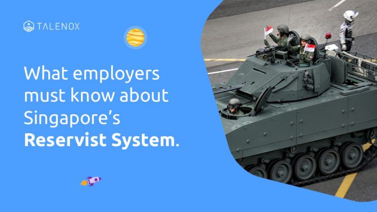 How does the reservist system work in Singapore?